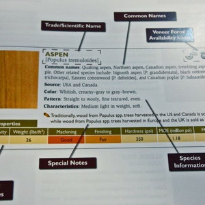 Wood Veneer Sample Book 100 Species 5 X 8 Size - Etsy