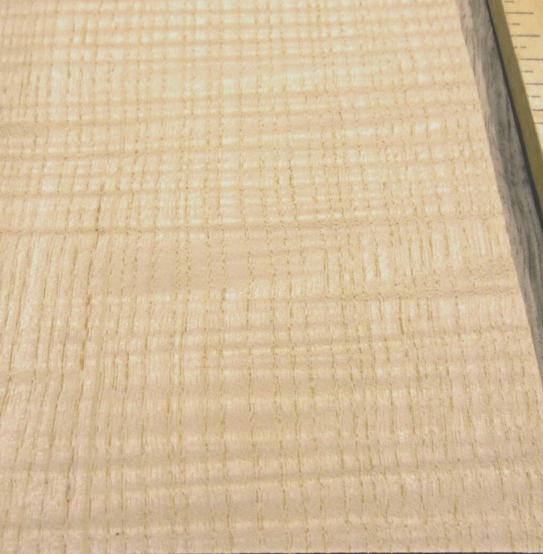 Ash Figured Fiddleback Wood Veneer 6" X 9" Raw No Backing AA Grade 1/42 ...