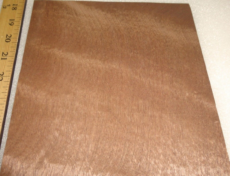 Mahogany Quilted Figured Wood Veneer 8" X 8" Raw No Backing 1/42 ...