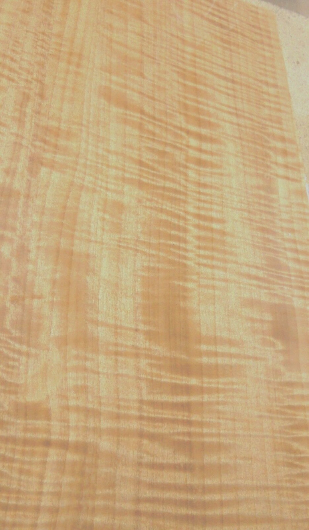 Anigre Figured Fiddleback Wood Veneer 10" X 13" Raw No Backing 1/42 ...