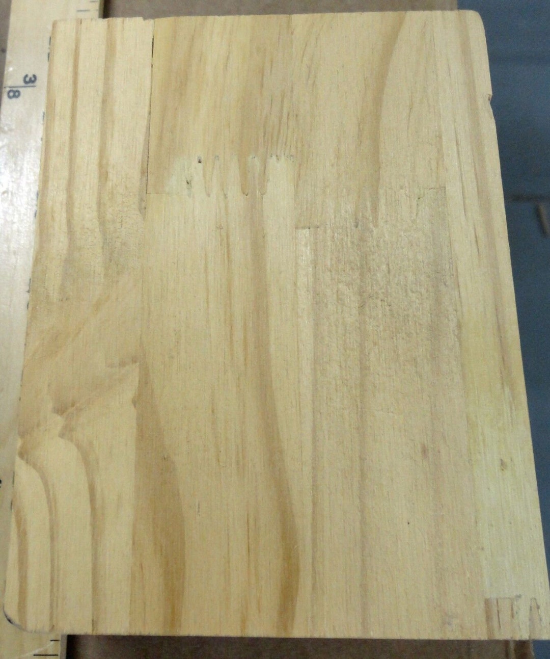 Butcher Block Plank Pine Lumber Board Sample 5" X 3.75" X 2" Thickness ...
