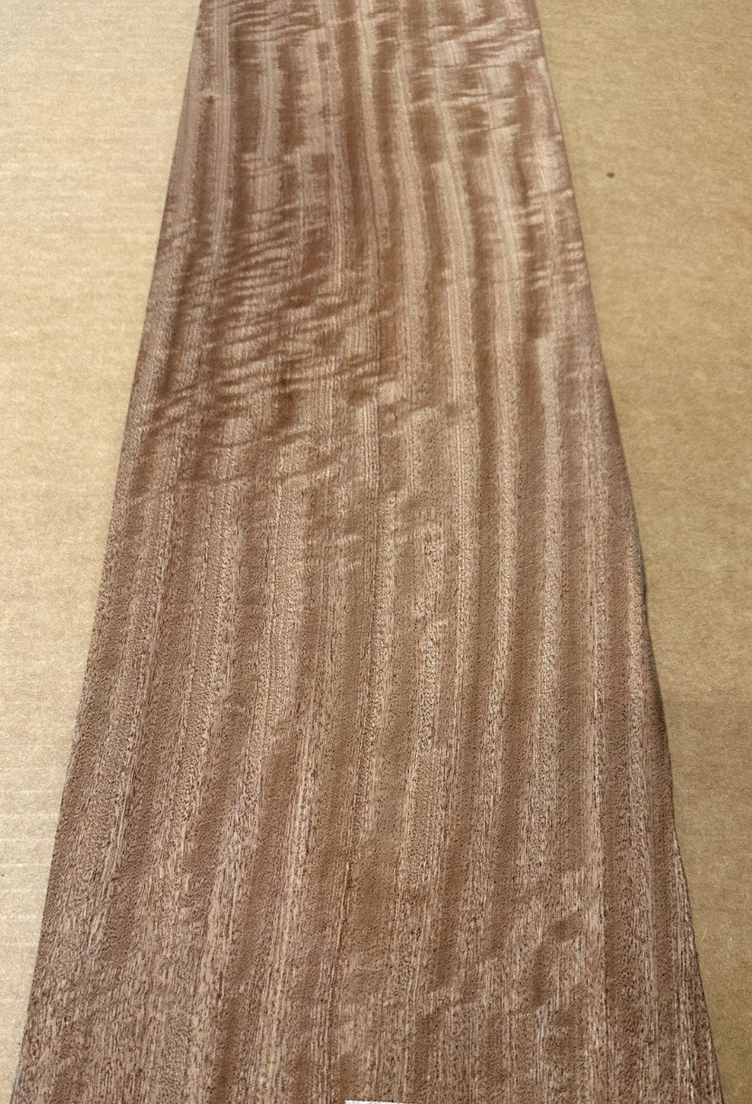 Sapele Ribbon Mahogany Figured Wood Veneer 8.5" X 114" Raw 1/42 ...