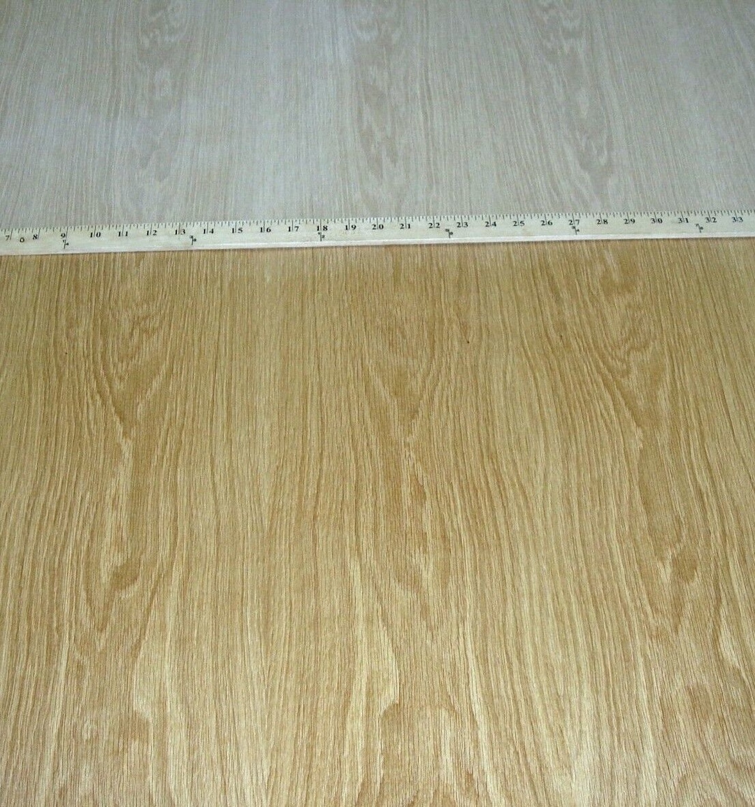 White Oak Wood Veneer 24" X 48" With Peel and Stick Adhesive PSA Backer ...