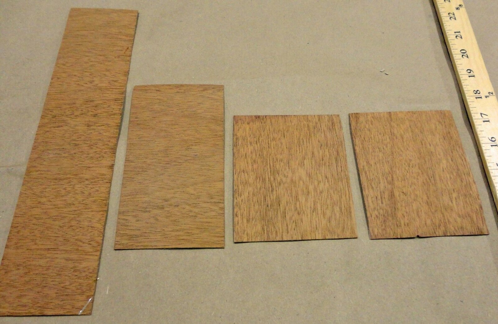 Mahogany Wood Veneer Sample Pack 4 Pieces With Phenolic - Etsy