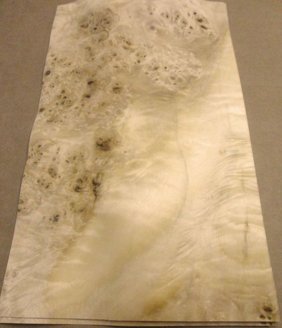 Mappa Burl Wood Veneer 8" X 14" Raw With No Backing 1/42" Thickness A ...