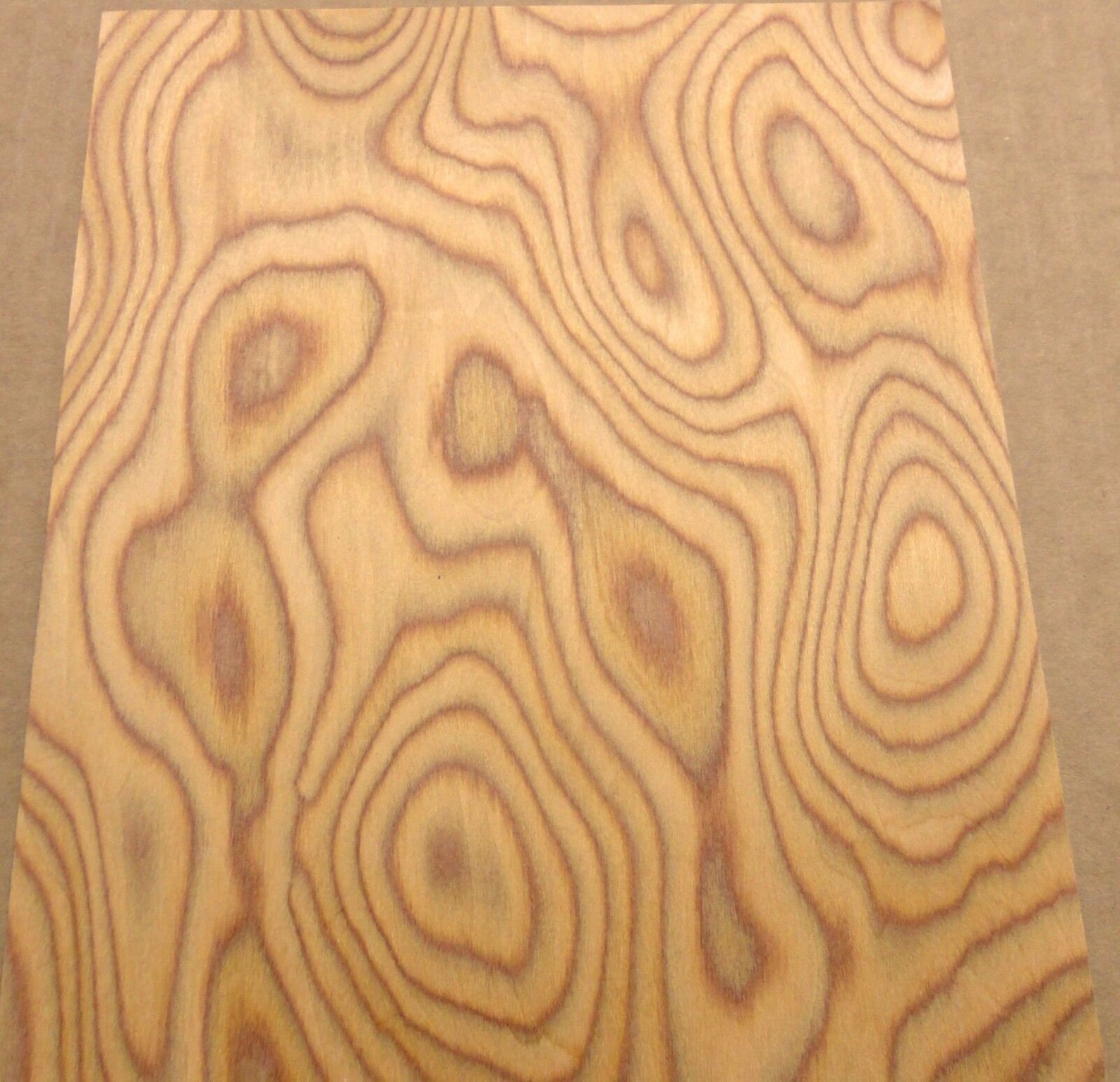 Cherry Burl Composite 061 Wood Veneer 5.5 X 7.5 With Thin Fleece ...