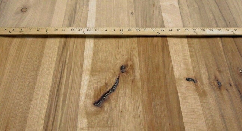 Hickory Pecan Rustic Planked Knotty Wood Veneer 48" X 24" on Paper ...