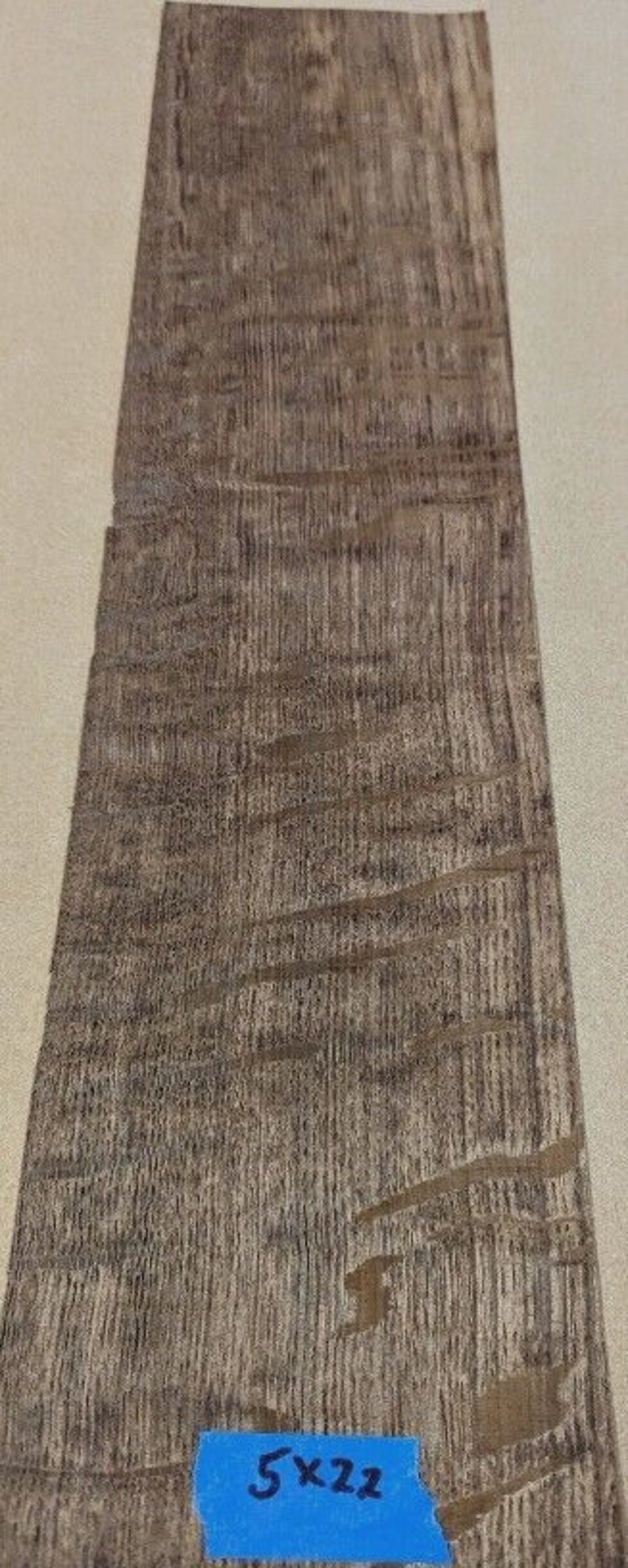 Oak Brown English Flake Figured Wood Veneer 5" X 22" Raw No Backing 1/ ...
