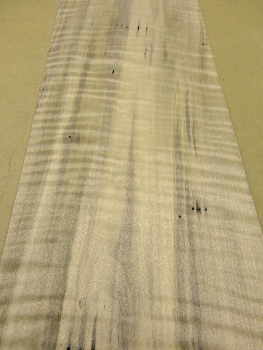 Maple Spalted Ambrosia Wormy Figured Fiddleback Wood Veneer 7 X 56 ...