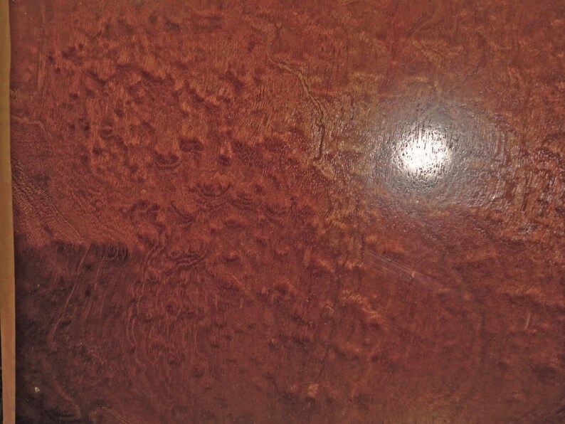 Sapele Pommele Figured Quilted Wood Veneer 22" X 70" Raw No Backing 1/ ...