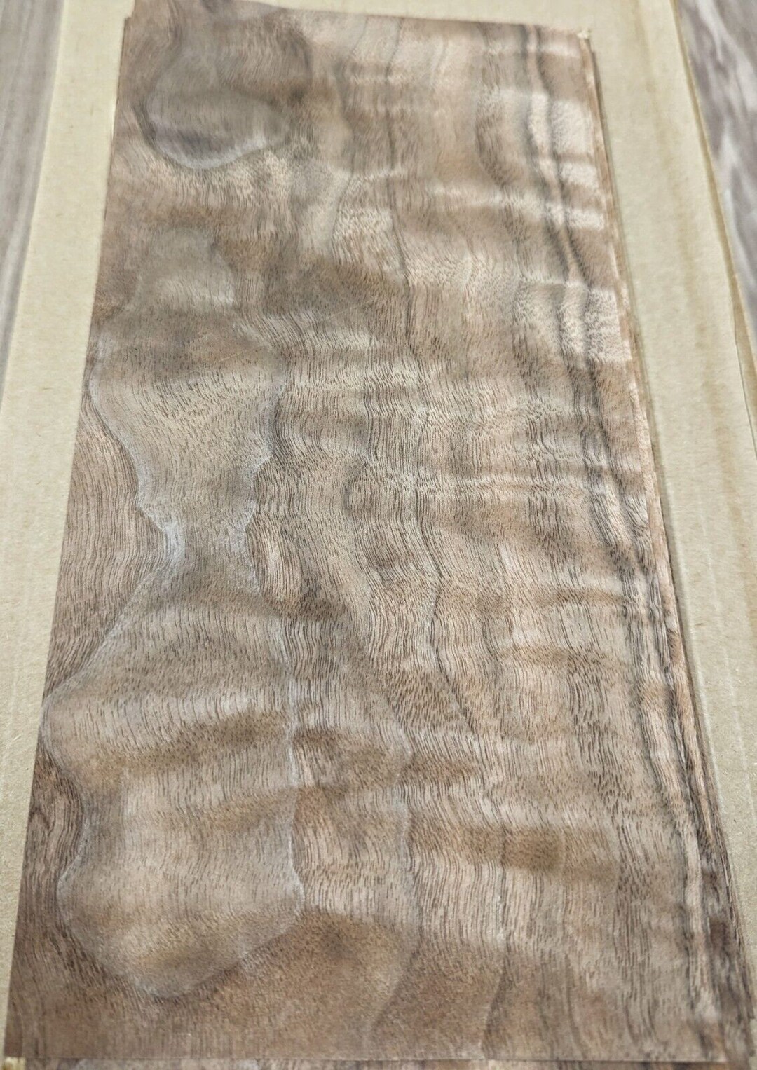 Walnut Figured Flat Cut Wood Veneer 15 X 109 No - Etsy
