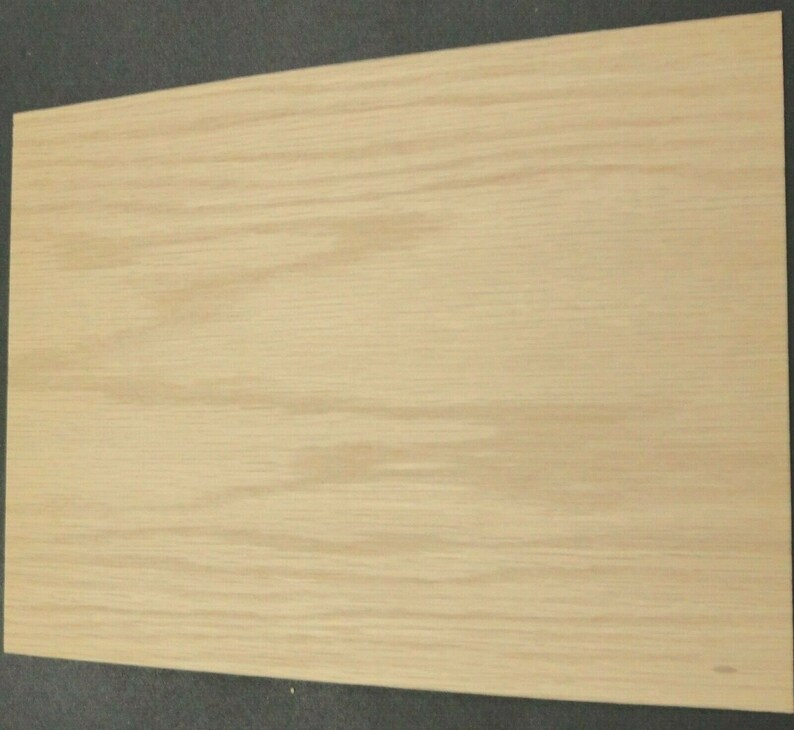 Red Oak Wood Veneer 6 X 8 on Phenolic Backer 1/20 Thickness A Grade ...