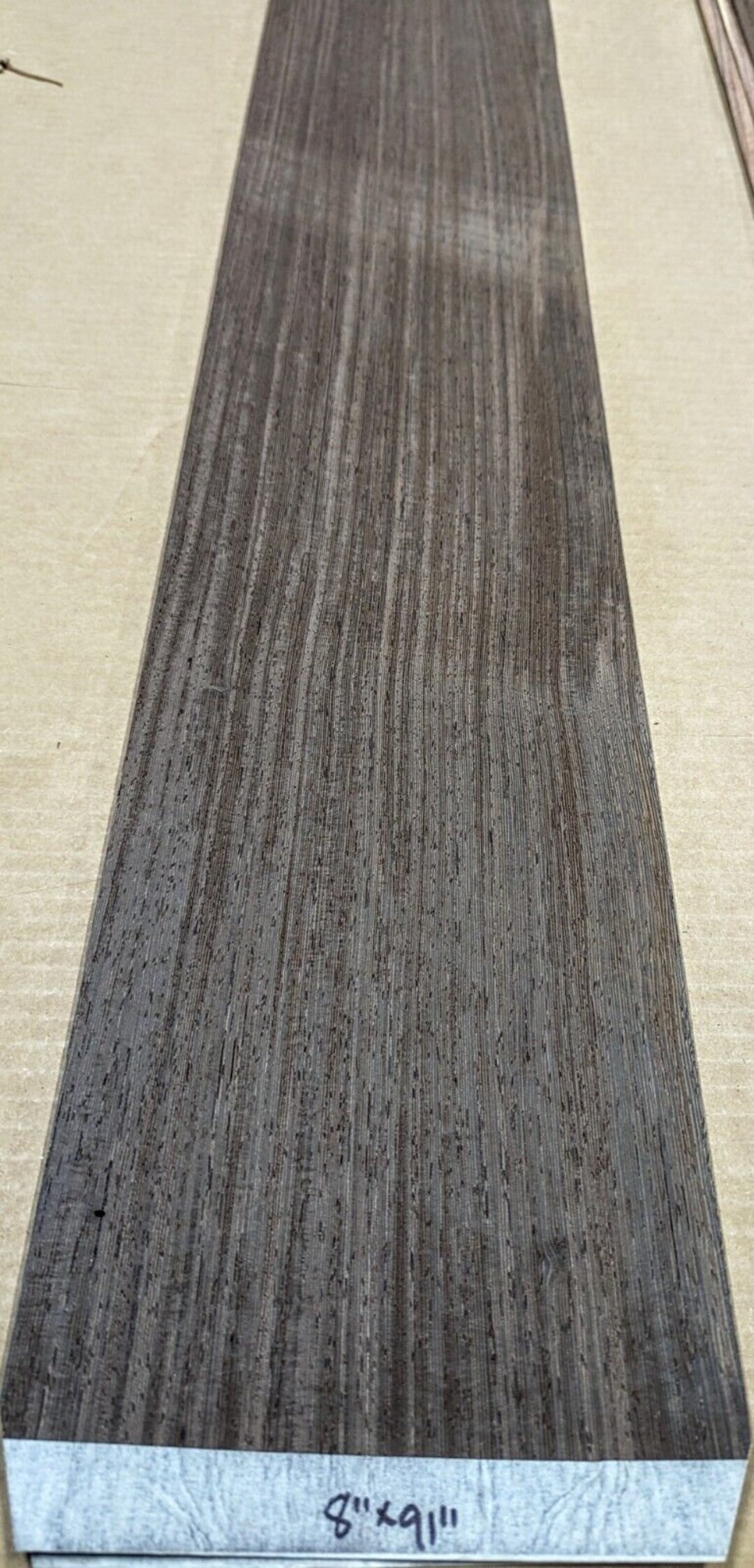 Wenge African Quarter Cut Wood Veneer 8" X 91" Raw No Backing 1/42 ...