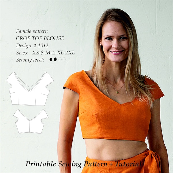 Blouse Top Pattern - Etsy