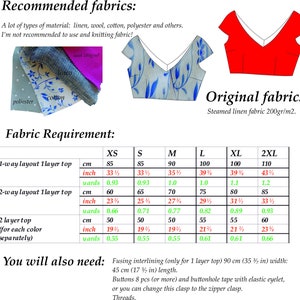 Crop Top Blouse PDF Sewing Pattern Sizes XS-2XL USA 2-12 - Etsy Australia