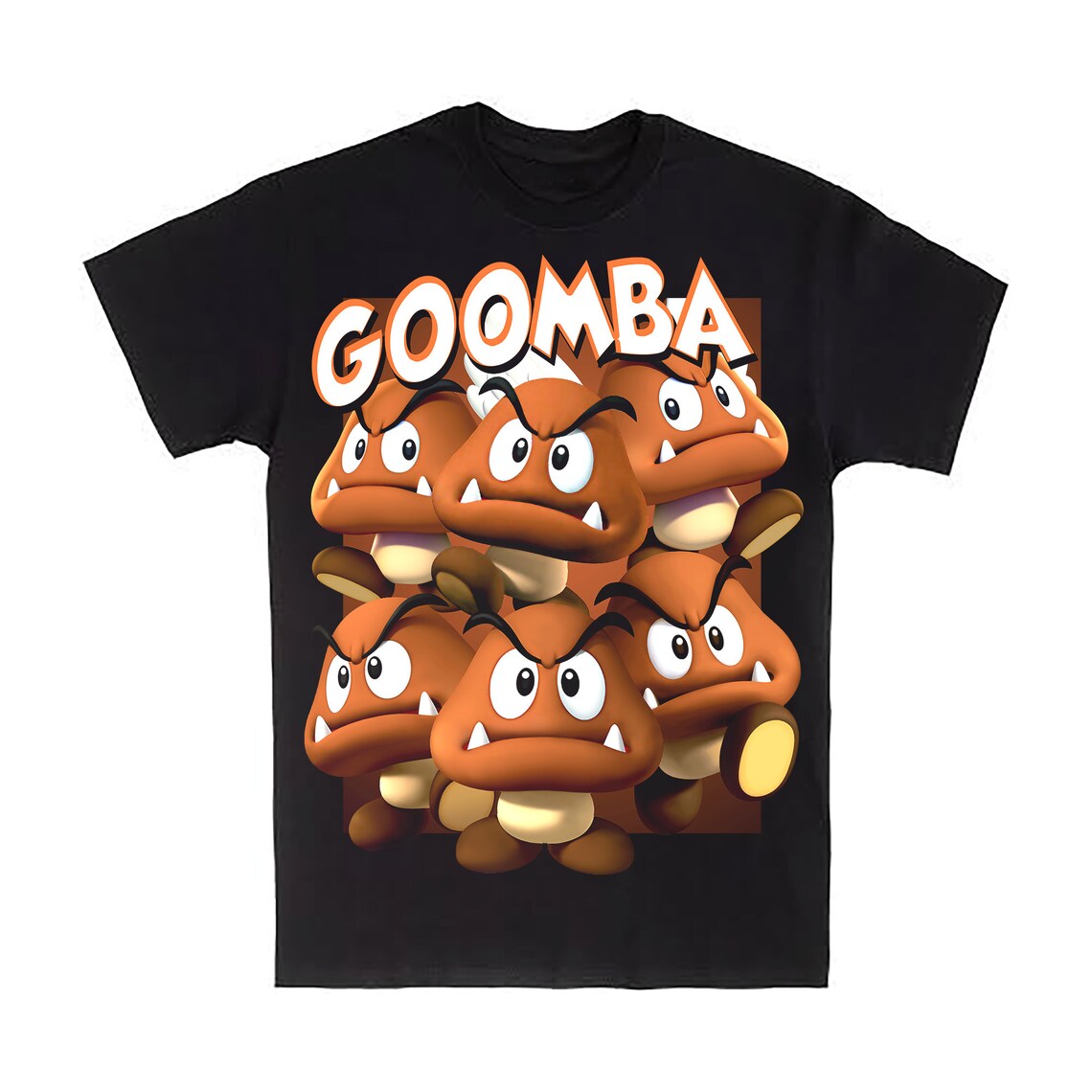 Goomba Super Mario Custom T Shirt Unisex Mens & Women's | Etsy