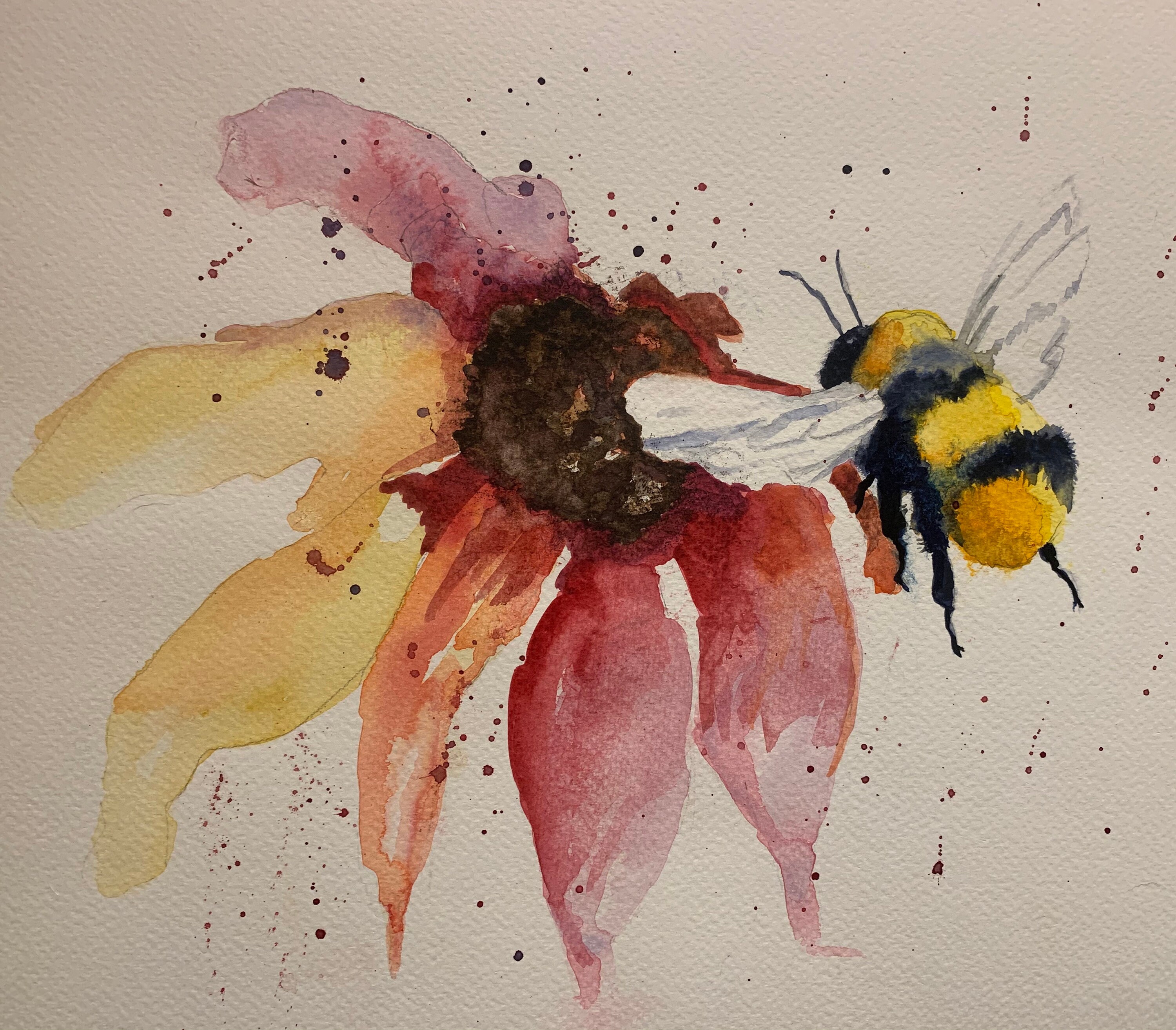 Bee Print Limited Edition of My Bumble Bee Series Hand - Etsy