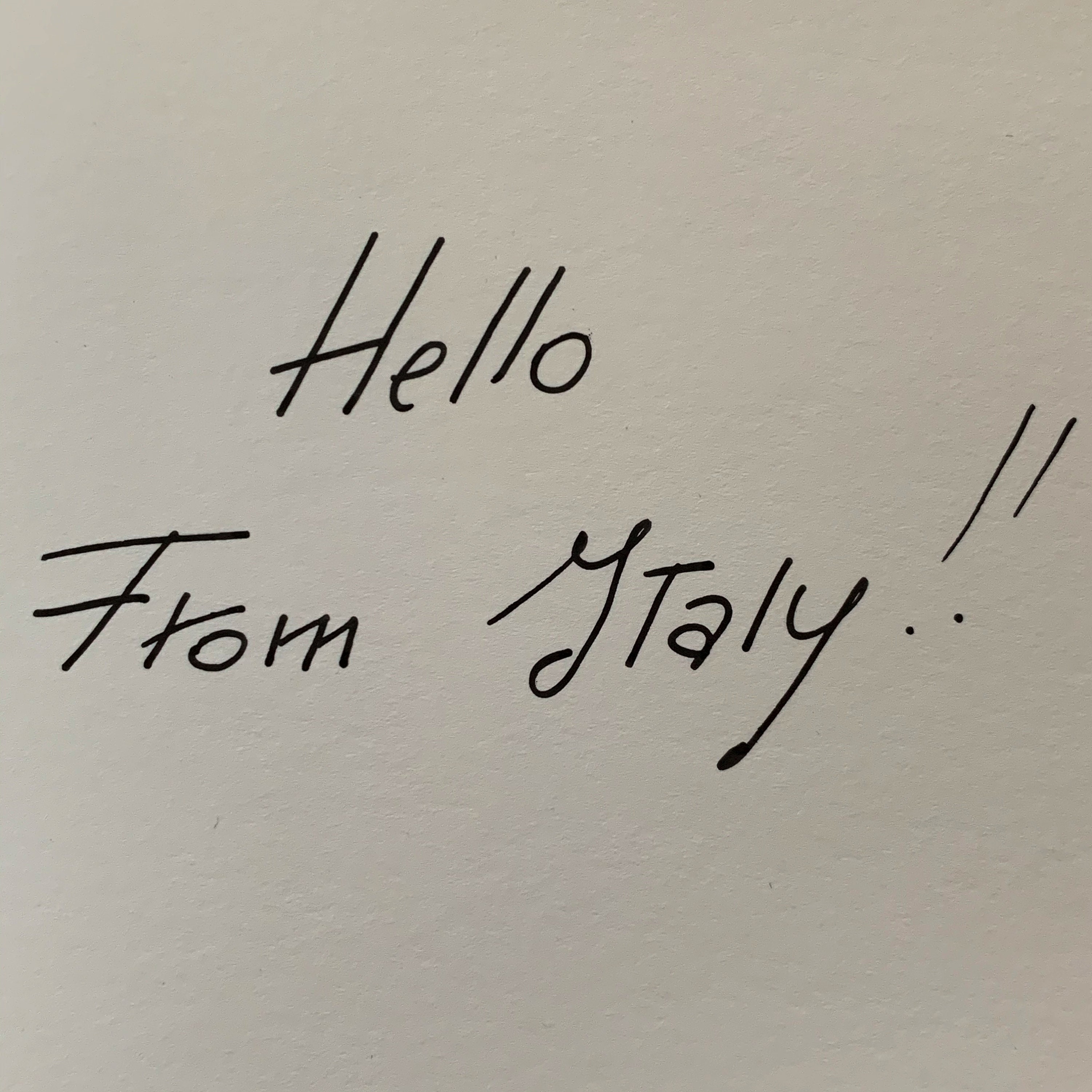 Handwritten Postcard From Italy! A Real Personalized Handwritten and ...
