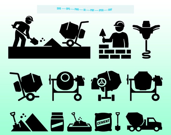 Building Illustration Svg Construction Svg Silhouette | Etsy