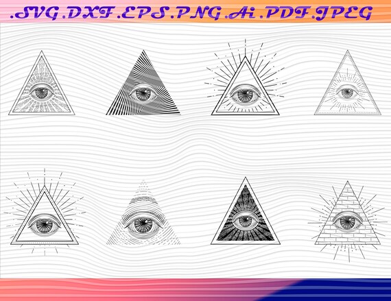 All Seeing Eye SVG Pyramid SVG Eye Svg Eye Clipart - Etsy
