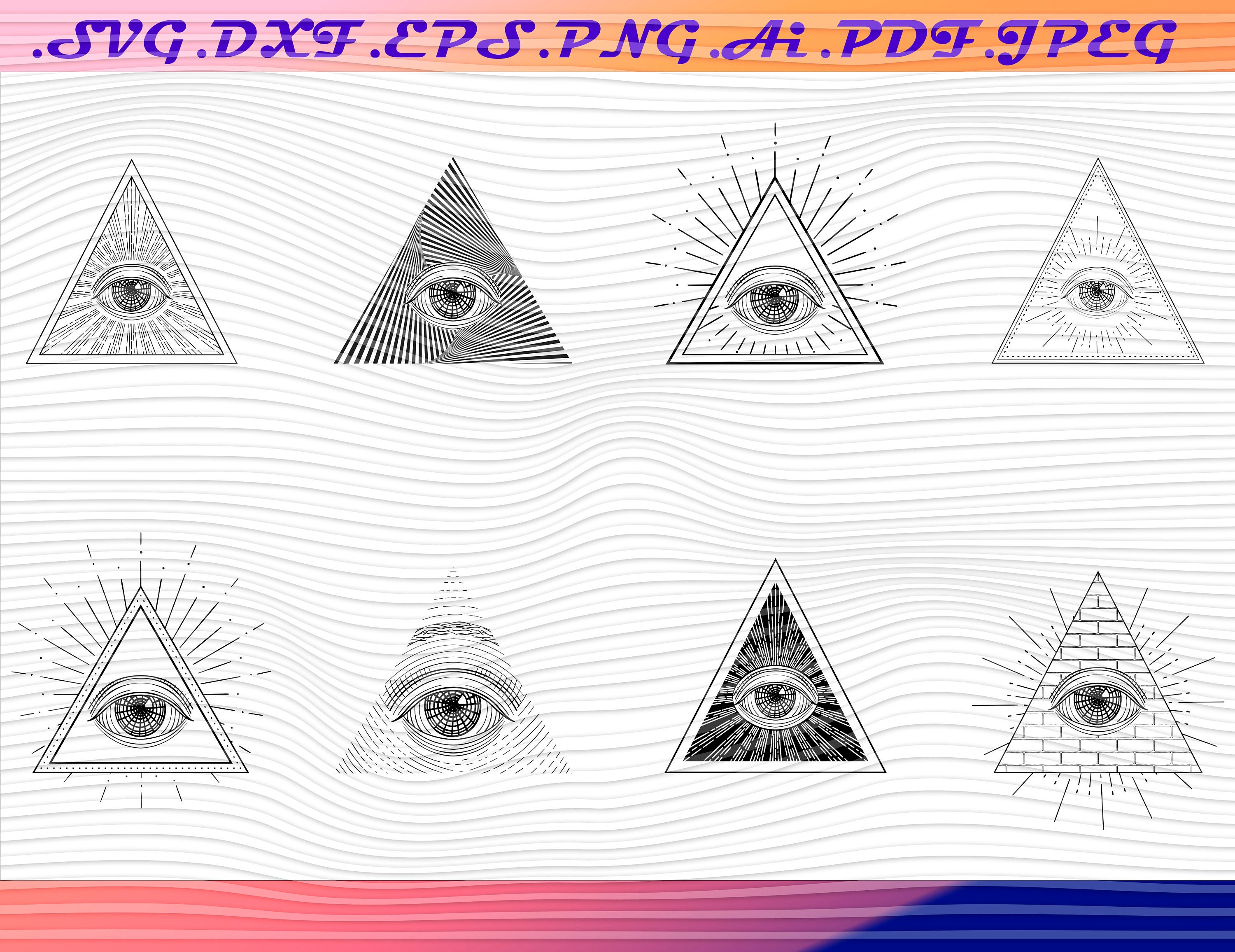 All Seeing Eye SVG, Pyramid SVG, Eye Svg, Eye Clipart, Egyptean Svg ...