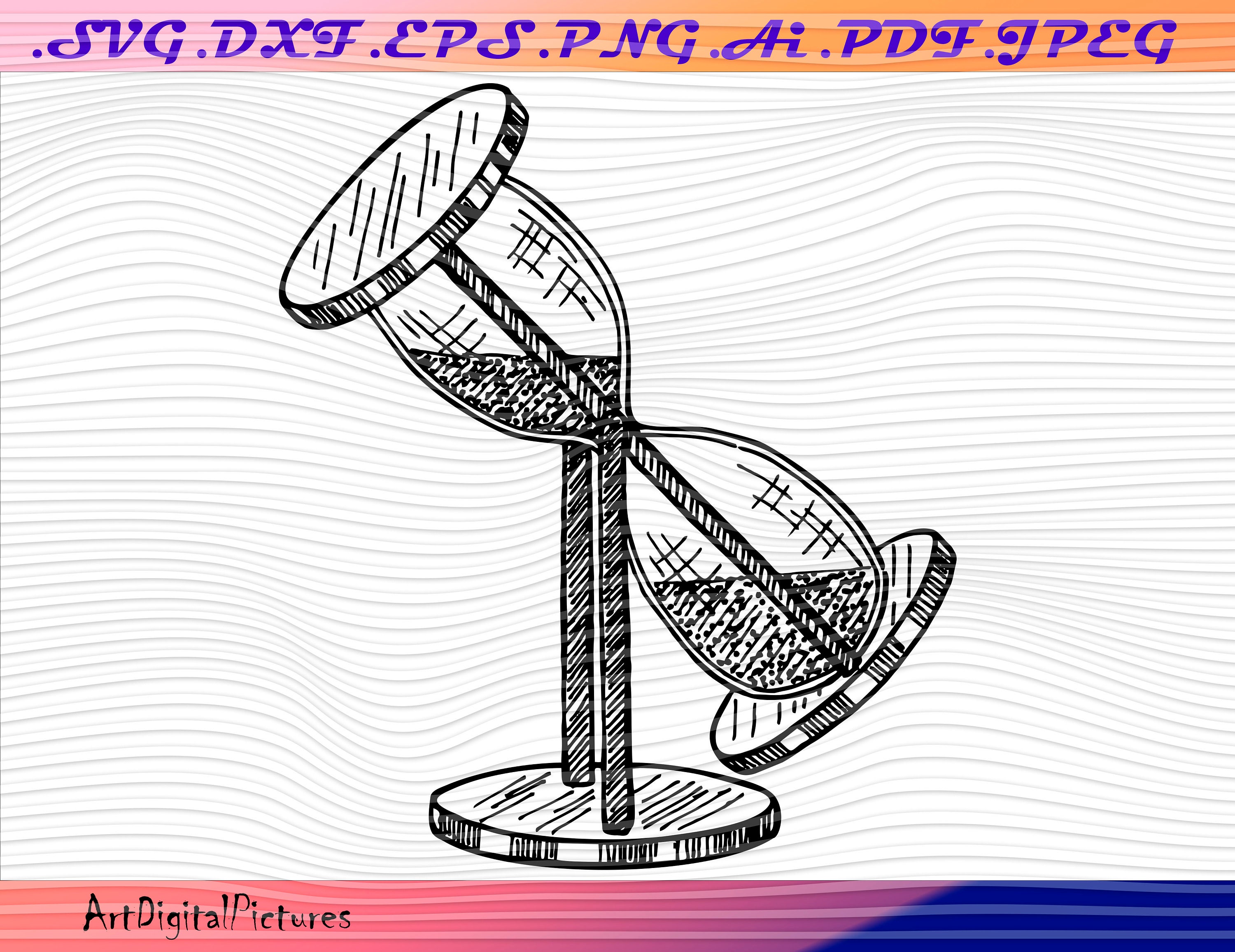 Hourglass SVG Bundle Hourglass SVG Hourglass Clipart Cut | Etsy