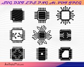 CPU Collection Processor SVG File Instant Digital Download - Etsy