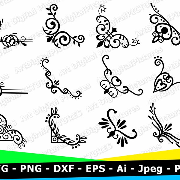 Corner Brackets Svg - Etsy
