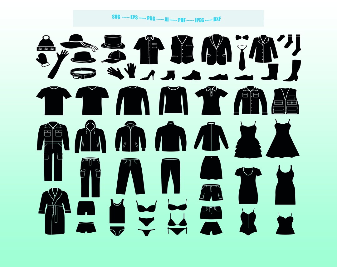 Fashion Clothes Svg | Clothes Svg | Outfit Drawing | Dress Svg | Tie ...