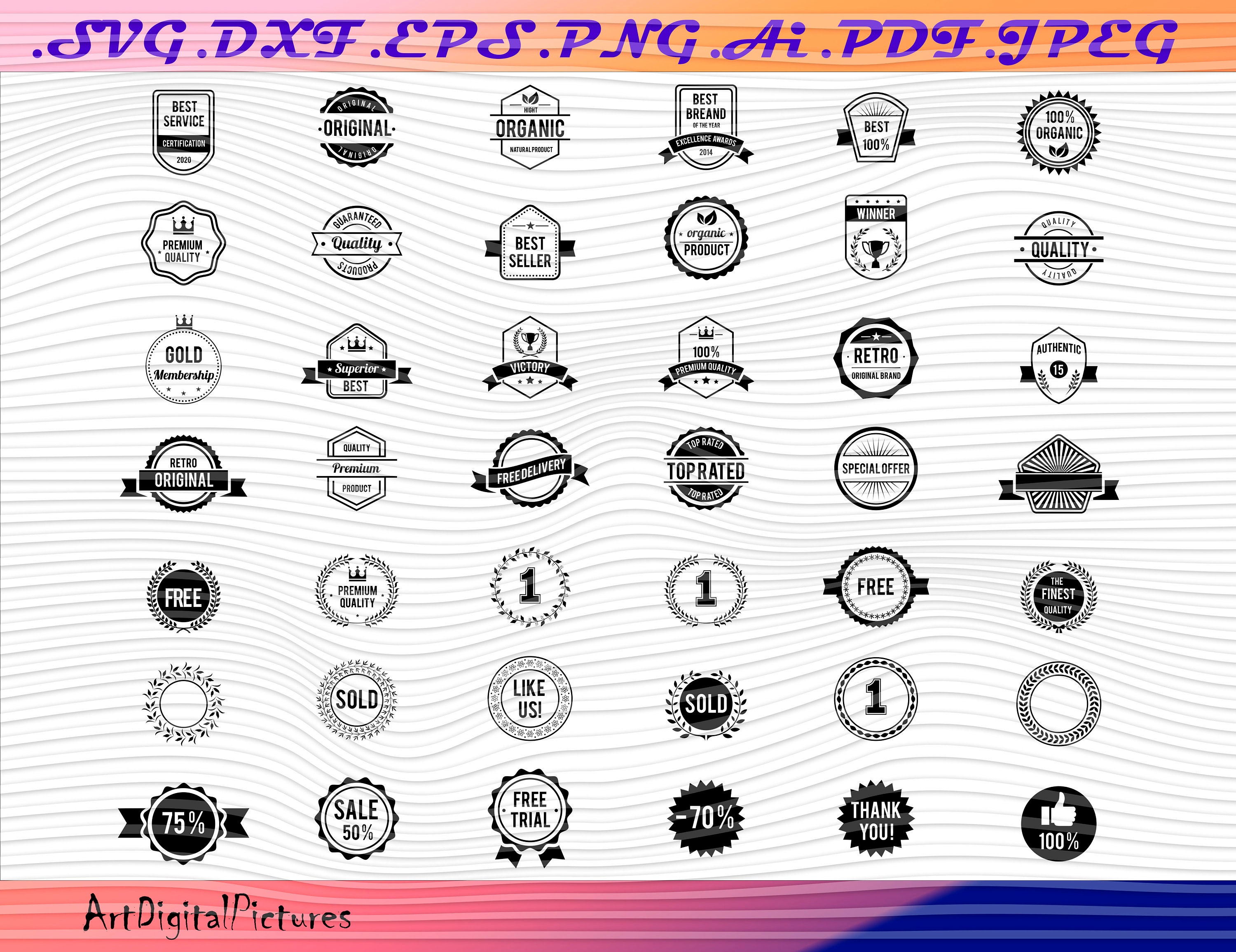 42 Tag Svg Label Svg Sticker Svg Shapes SVG Banner SVG - Etsy