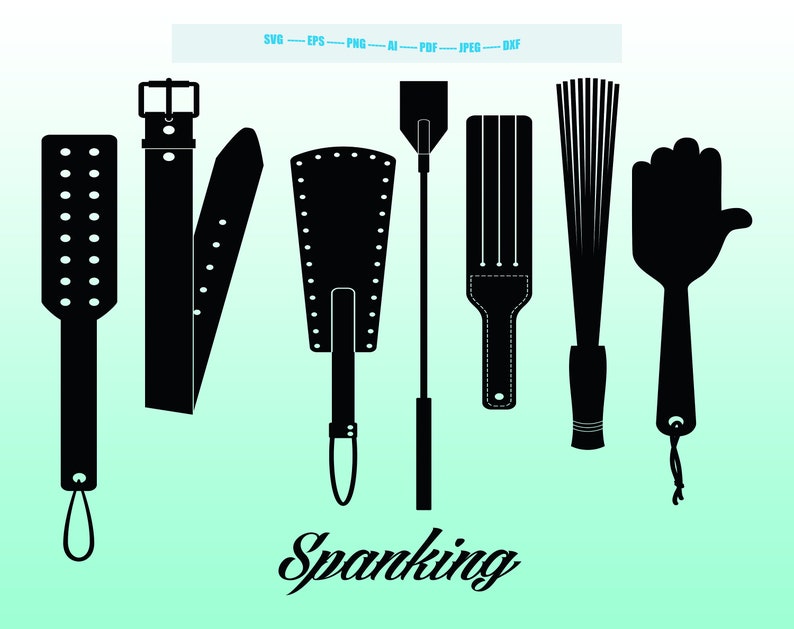 Spanking Things Svg Spank Silhouette Print Erotic Goods Svg Eroticism