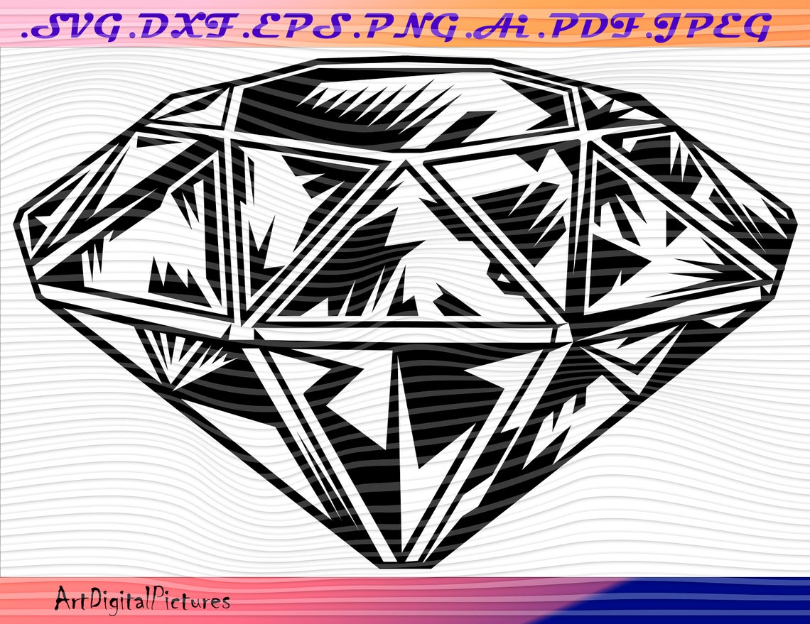 Diamond SVG Bundle Diamond dxf Diamond png Diamond eps | Etsy