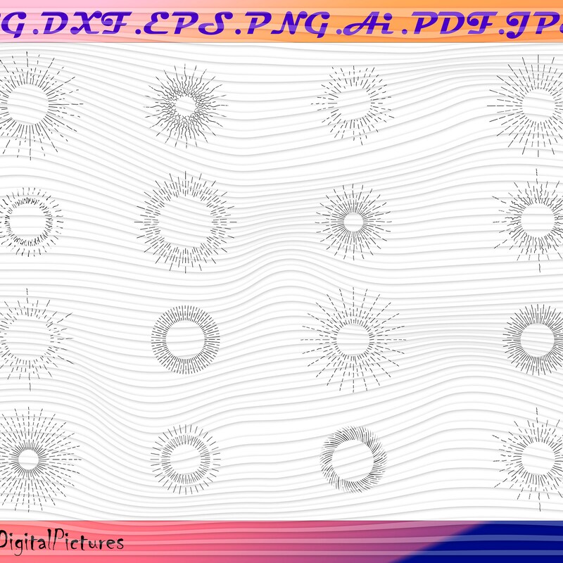 Burst Tumbler Svg - Etsy