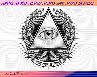 Eye in Pyramid Svg - Etsy