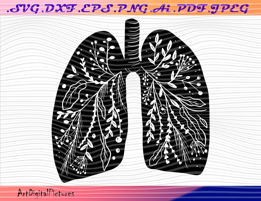 Lungs Svg, Medical Image Svg, Human Lungs Svg, Bronchial, Human, SVG ...