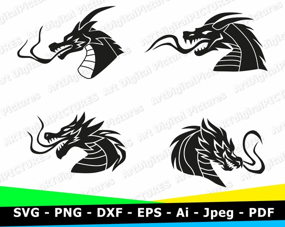Fire Breathing Dragon Svg Dragon Svg Dragon Clipart Dragon | Etsy