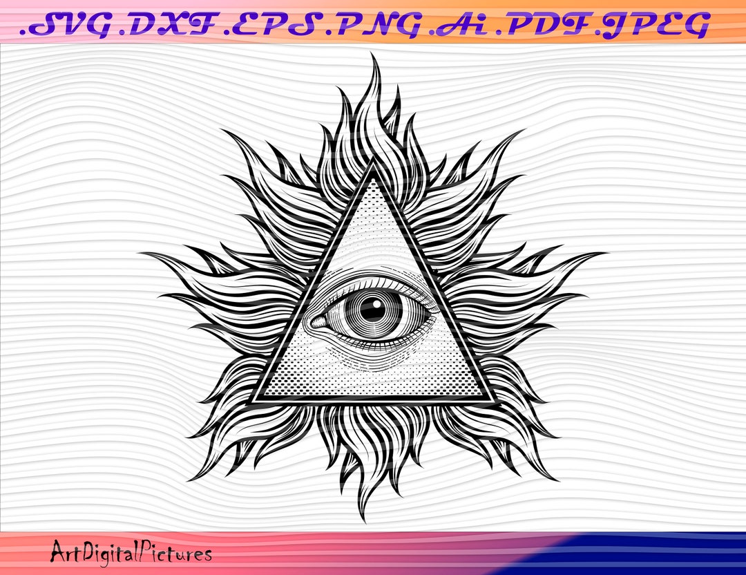 All Seeing Eye SVG, Pyramid SVG, Eye Svg, Eye Clipart, Egyptean Svg ...