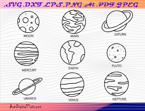 Solar System SVG, Nine Planets SVG, 41% OFF