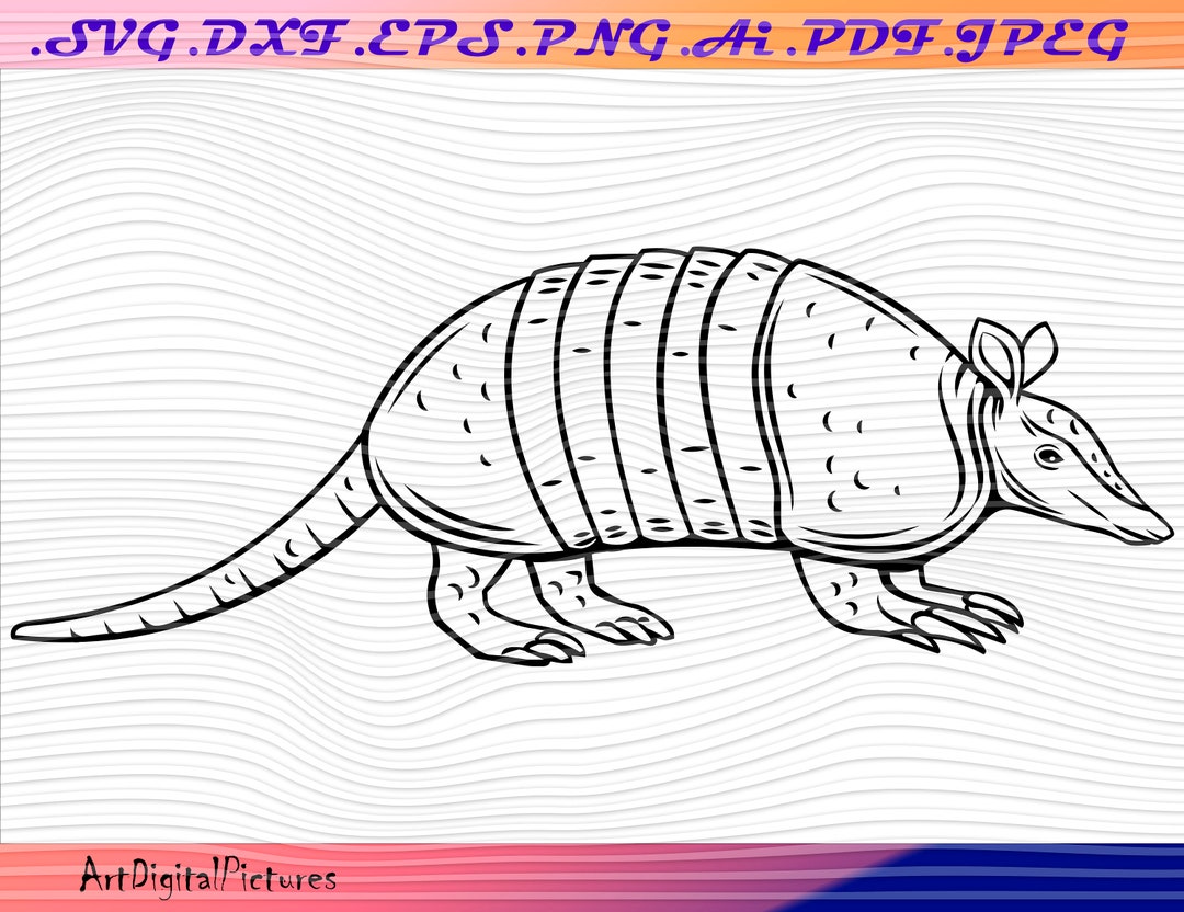 Armadillo SVG, Armadillo Clipart, Armadillo Files for Cricut, Armadillo ...