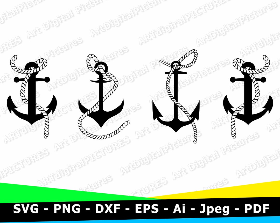 Nautical, Anchor, Anchor SVG / Nautical SVG/ Anchor Clipart / Cut File ...