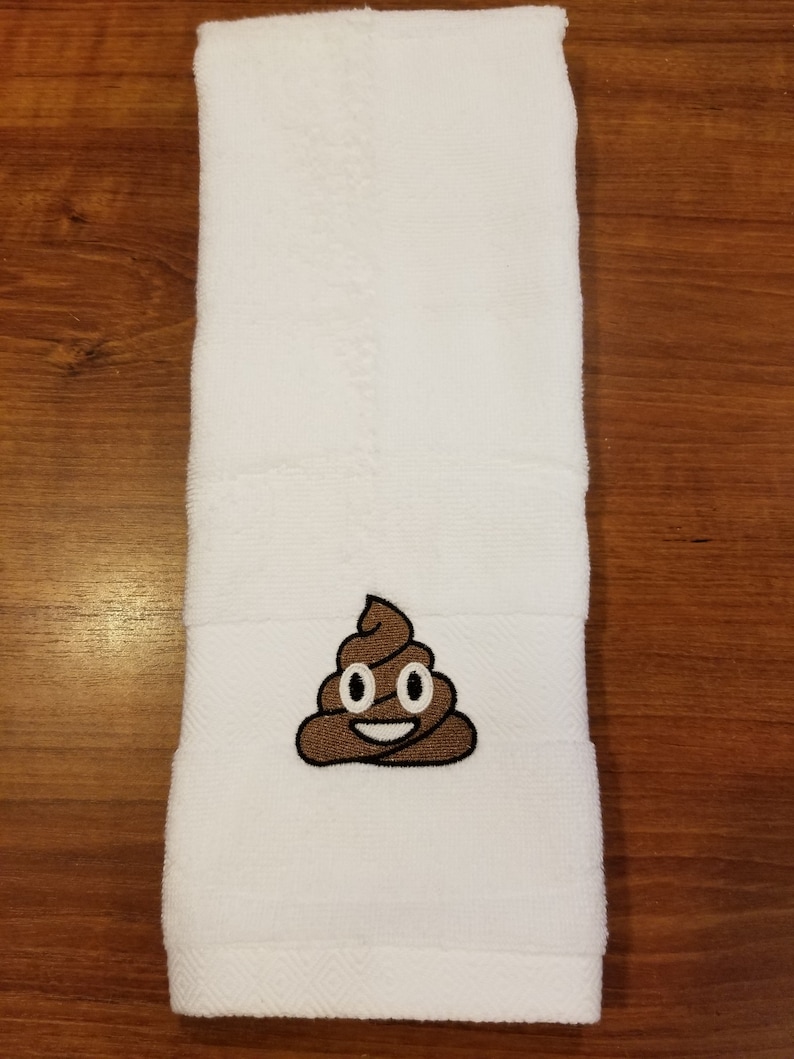 Poop Emoji Towel/bath Towels/gag Gifts | Etsy