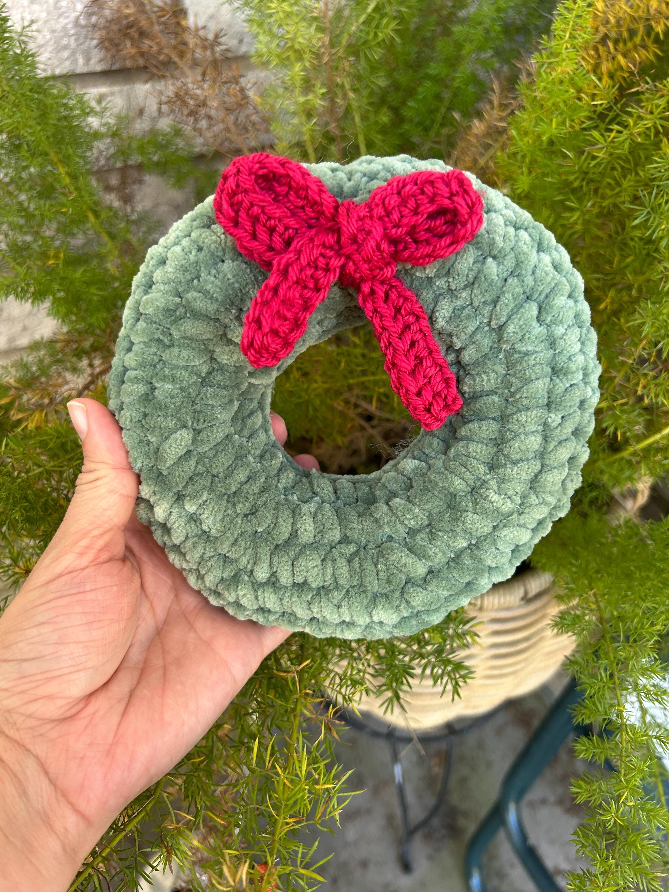 Handmade Crochet Christmas Wreath Plushie - Etsy