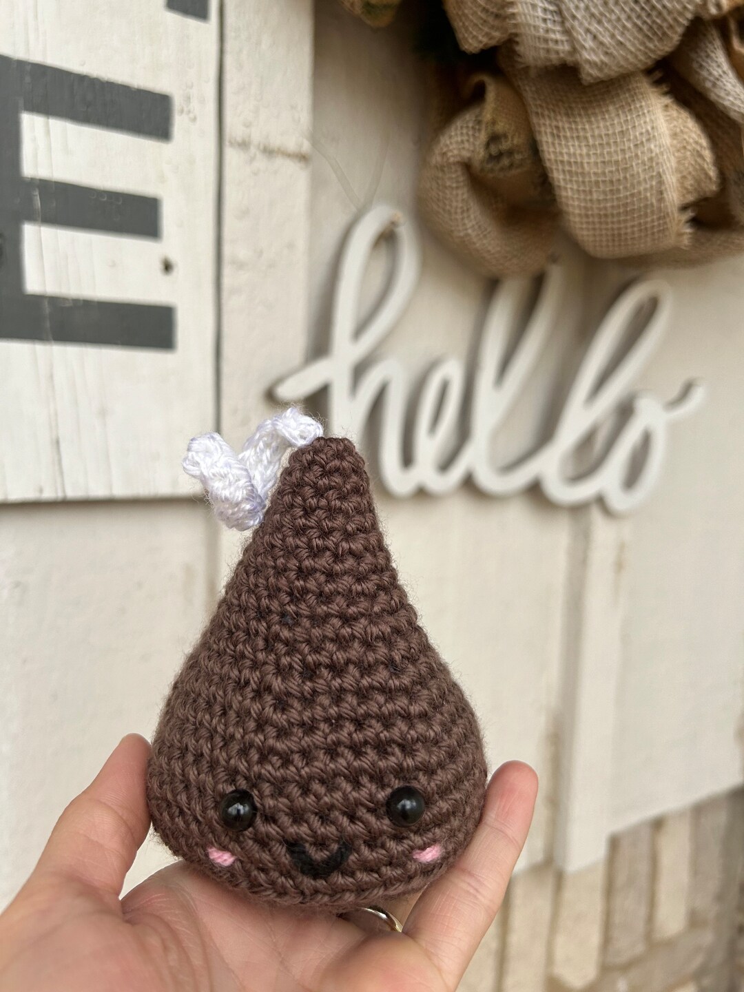 Handmade Crochet Amigurumi Chocolate Kiss - Etsy