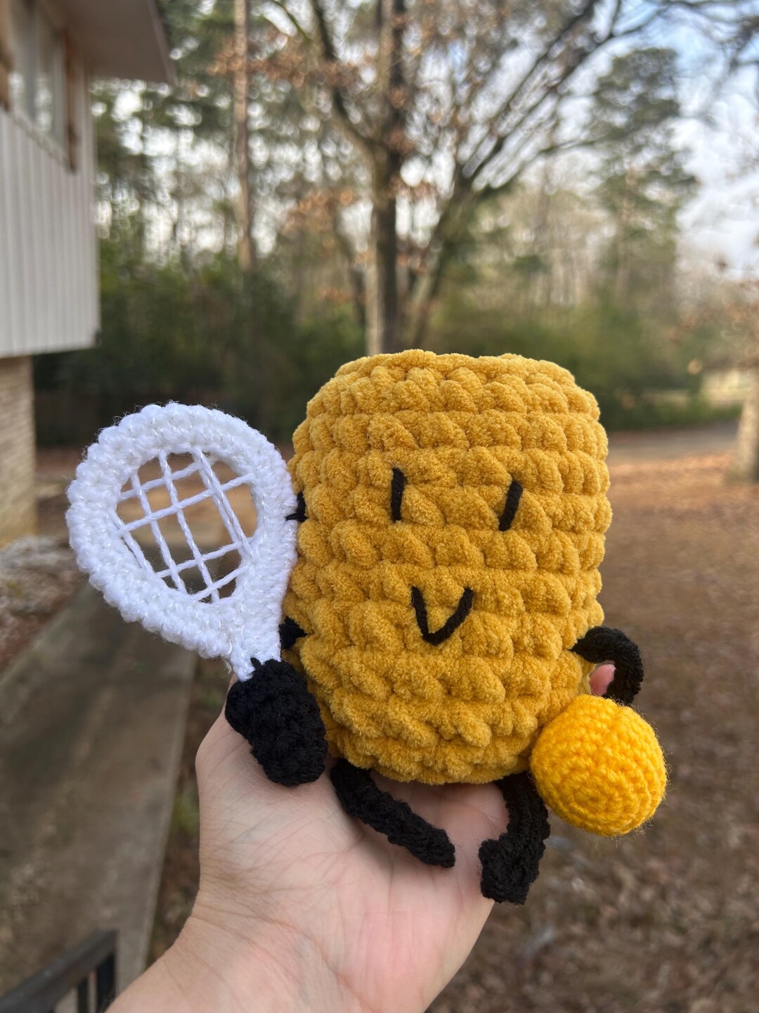 Handmade Crochet Tennis Tater Tot With Arms & Legs - Etsy
