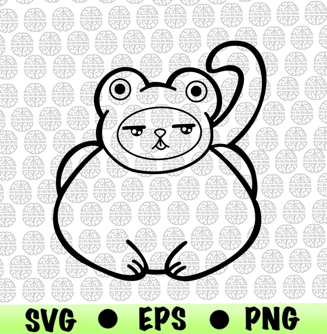 Froggy Hat Cat SVG, PNG, EPS - Etsy