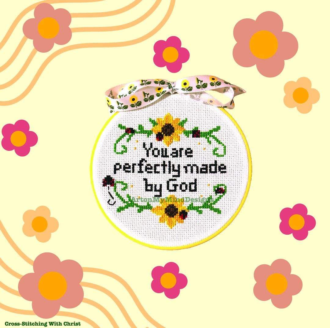 You Are Perfectly Made by God Digital Cross-stitching Pattern - Etsy