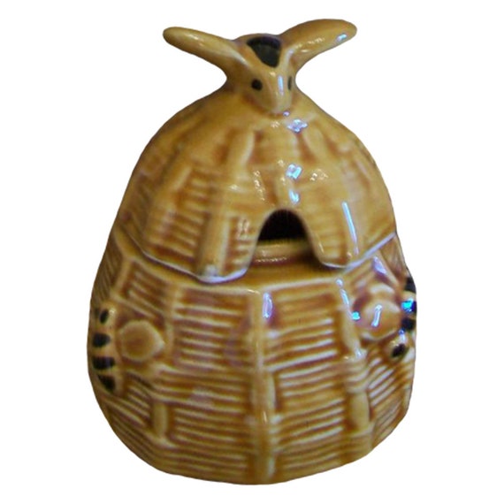 Traditional Vintage Beehive DEVON Torquay Honey Pot With Feet | Etsy UK