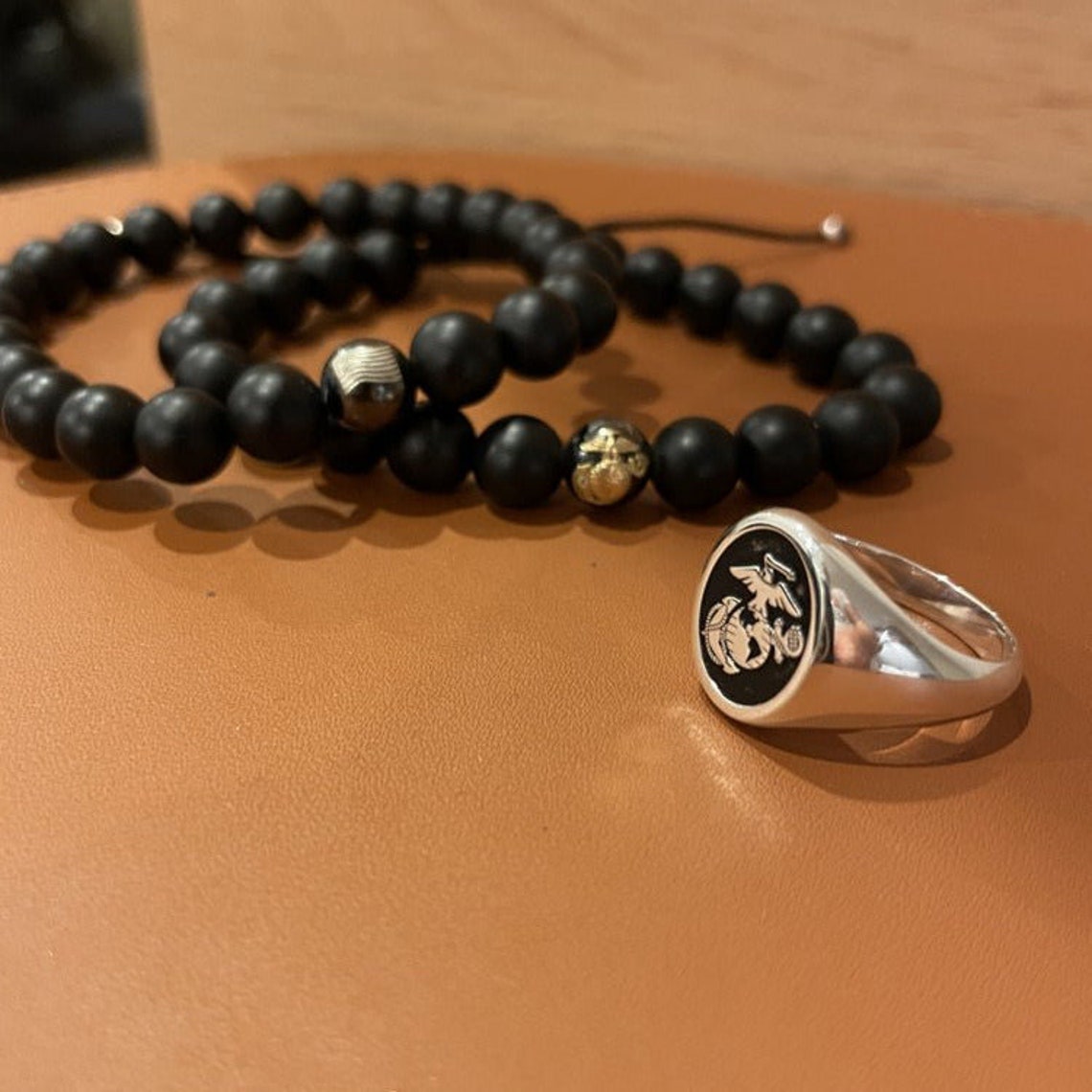 Marine Corps Signet Ring - Etsy