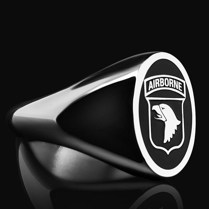 The 101st Airborne Signet Ring - Etsy