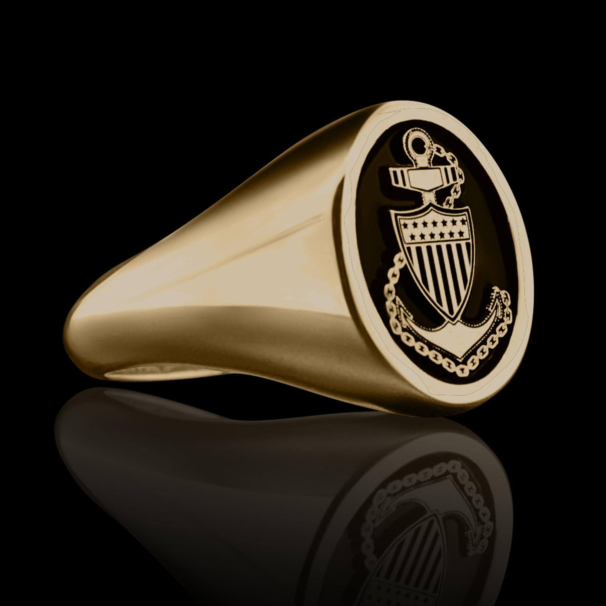 Uscg Chief Petty Officer Ring - Etsy